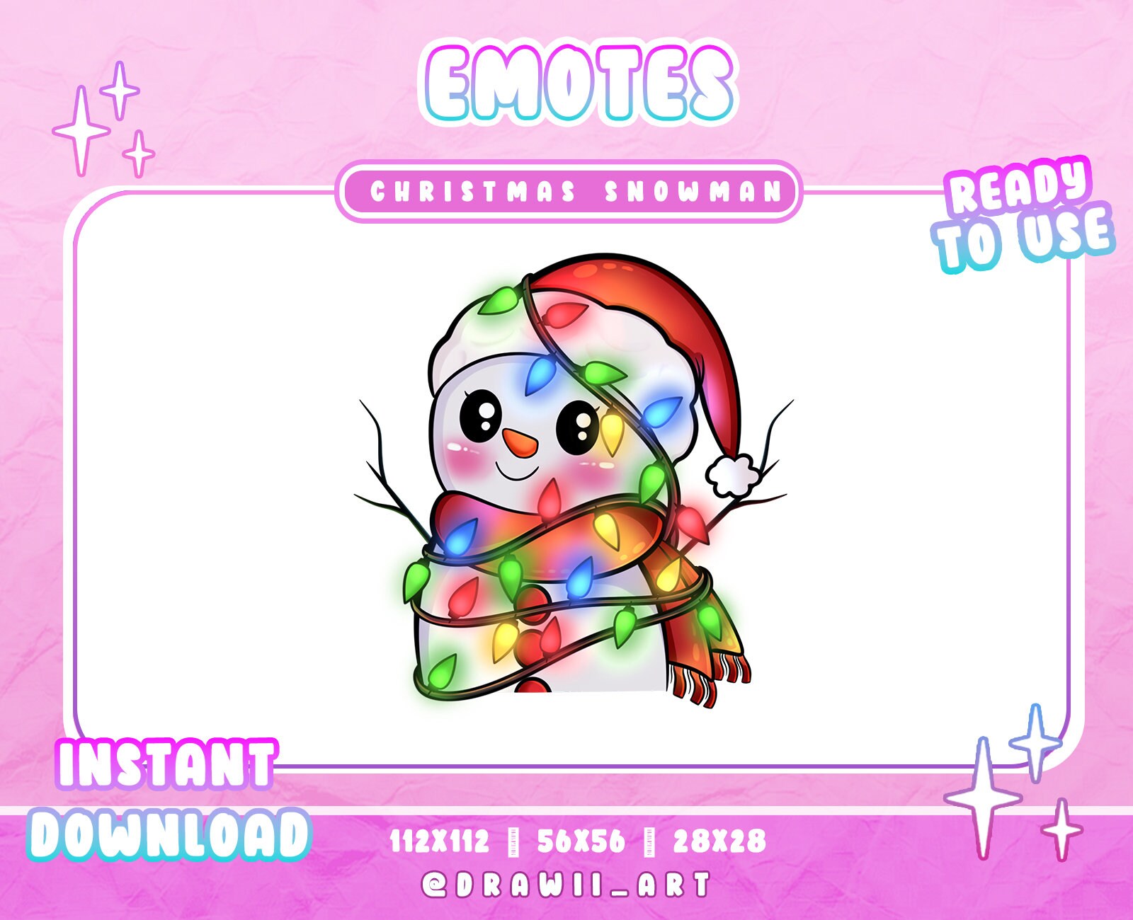 Snowman | Artículos de Navidad | Luces Navidad | Emotes | Twitch ...