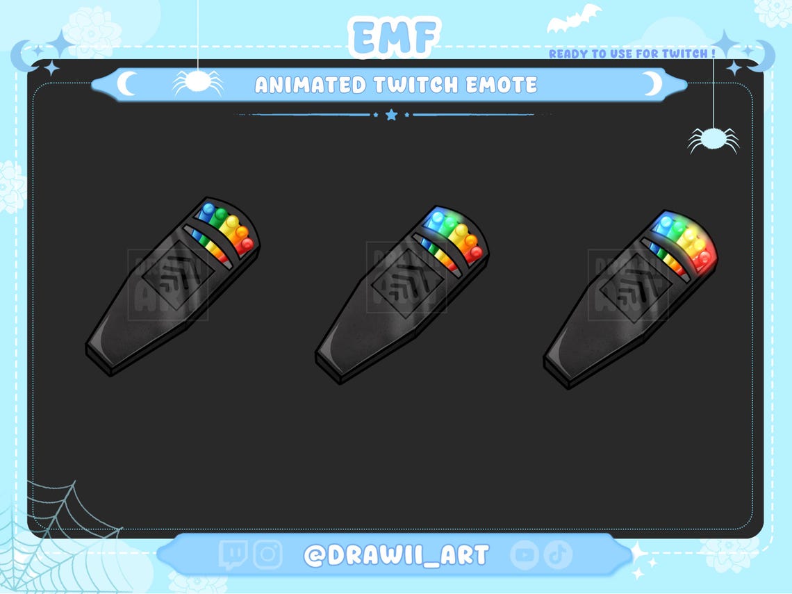 EMF phasmophobia | Animated emote | Twitch emotes | Discord | Youtube ...