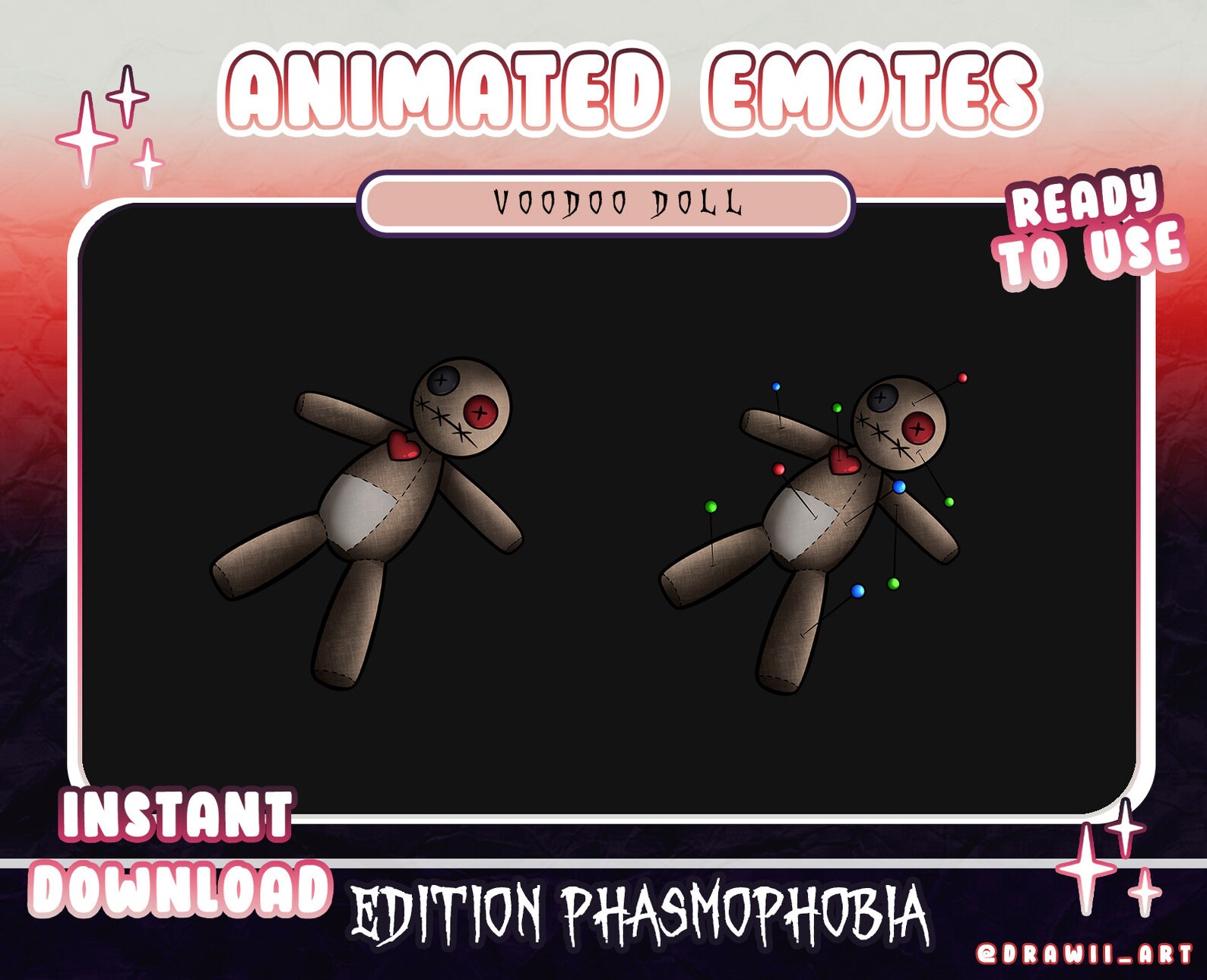 Voodoo Doll Phasmophobia Animated Emote Twitch Emotes Discord Youtube ...