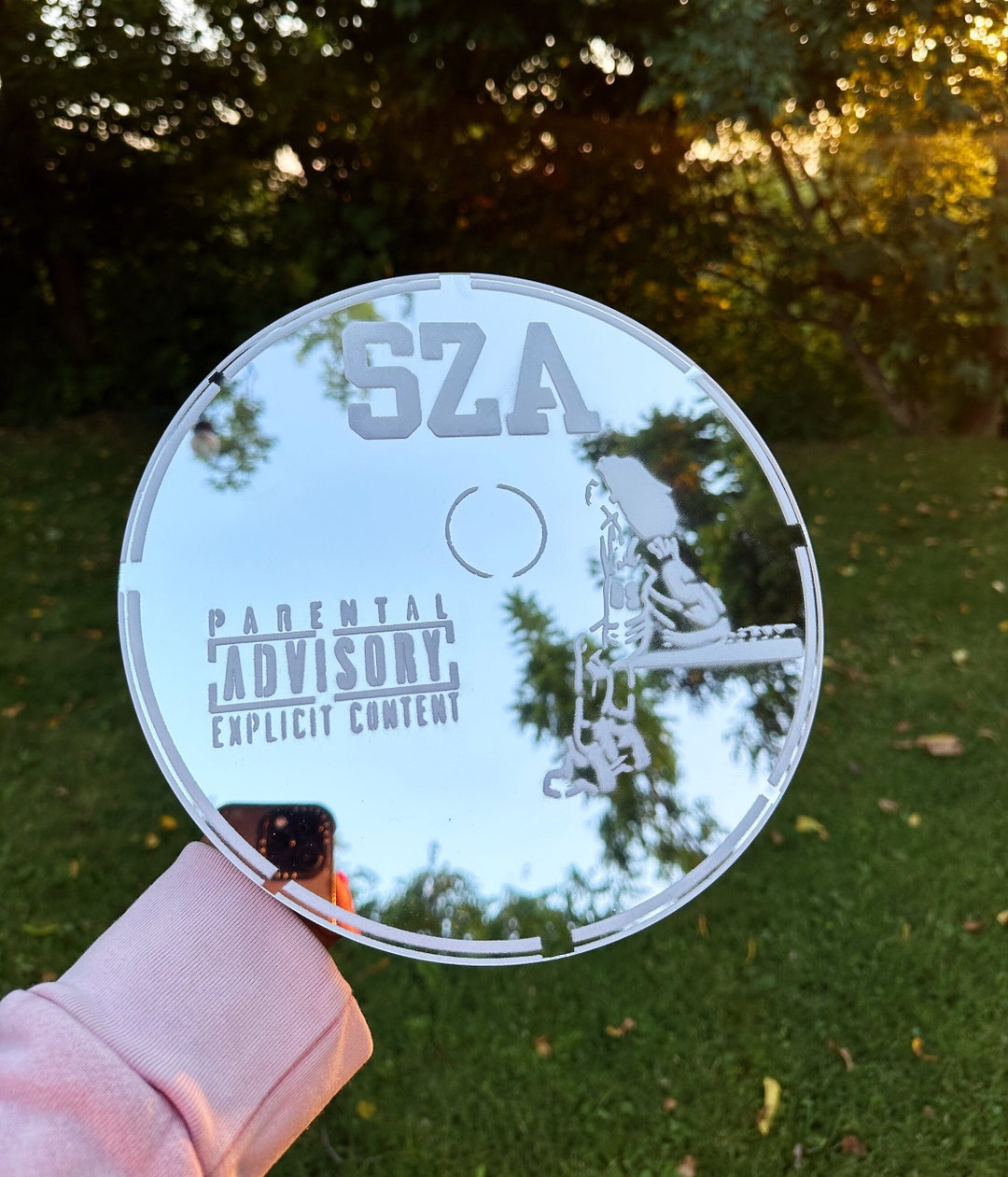 SZA SOS Vinyl CD Wall Mirror Keepsake, Unique Fan Merch Gift Idea, Camp ...