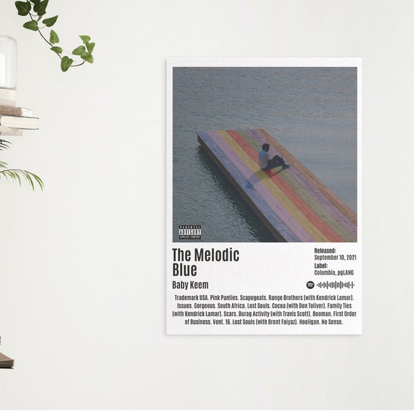 Baby Keem Melodic Blue Poster - Etsy
