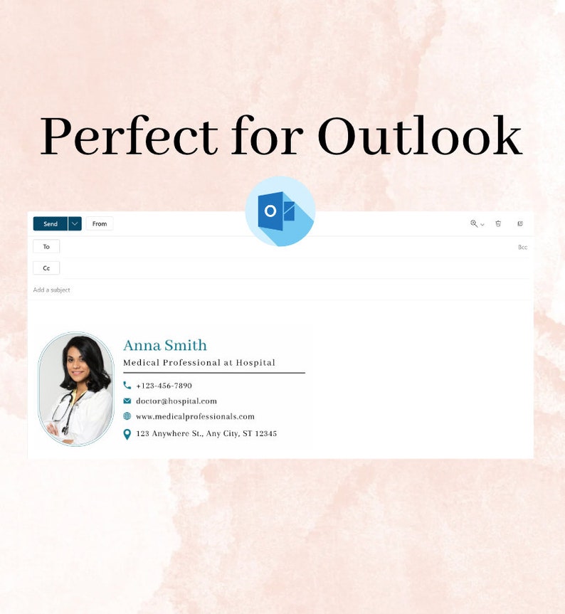 EMAIL SIGNATURES Editable Template for Medical Professionals - Etsy