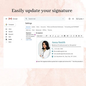 EMAIL SIGNATURES Editable Template for Medical Professionals - Etsy