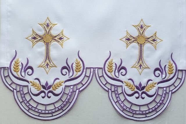 Embroidered Altar Cloth - Eucharistic Pattern (206) - Etsy