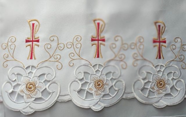 Embroidered Altar Cloth - Eucharistic Pattern (220) - Etsy