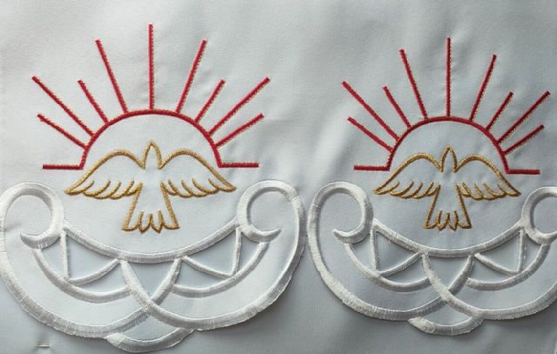 Embroidered Altar Cloth - Holy Spirit Pattern (142) - Etsy