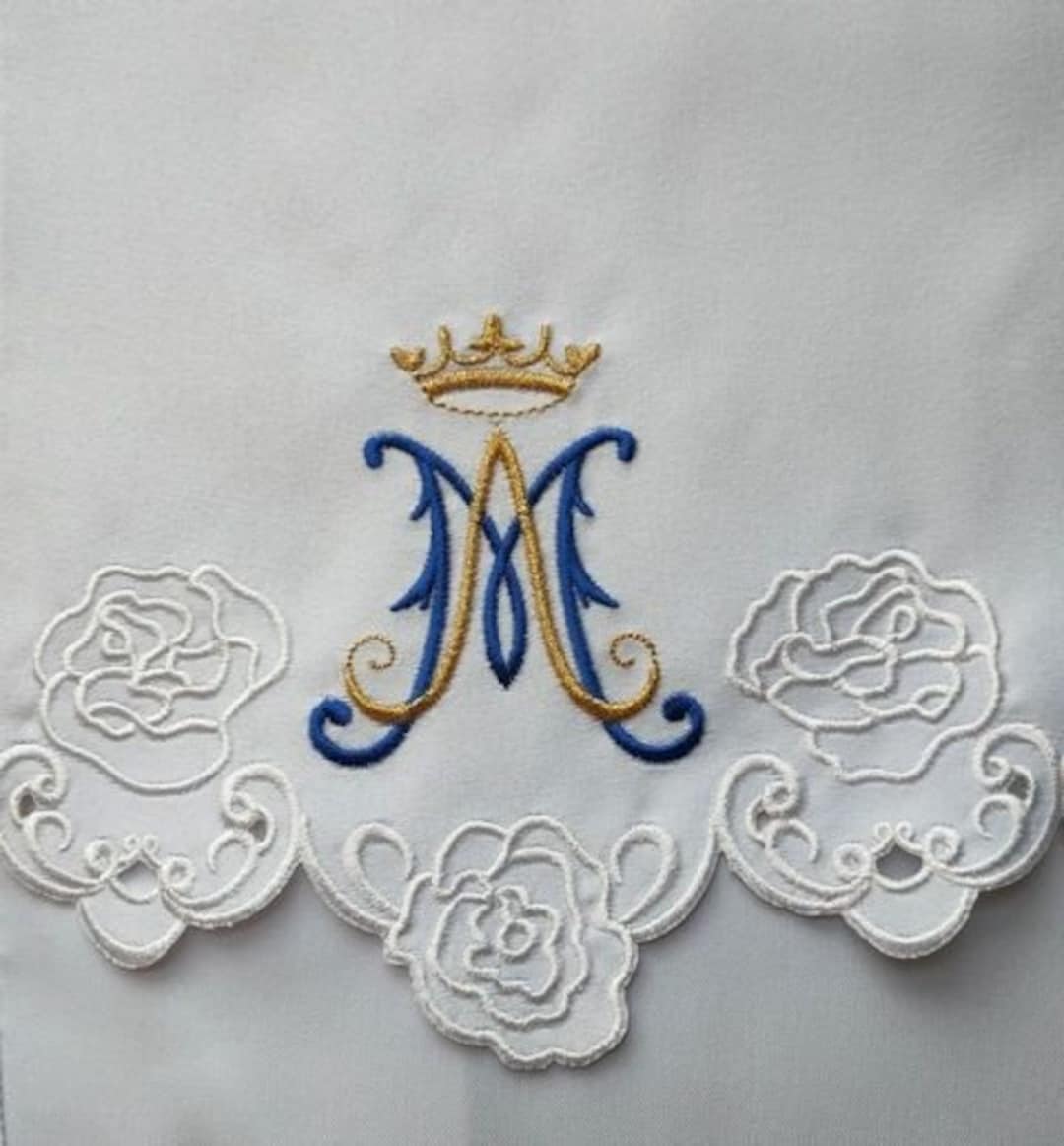 Embroidered Altar Cloth - Marian Pattern (222) - Etsy