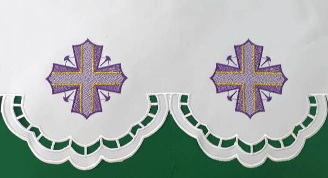 Lenten Tablecloth - Eucharistic Pattern (232) - Etsy