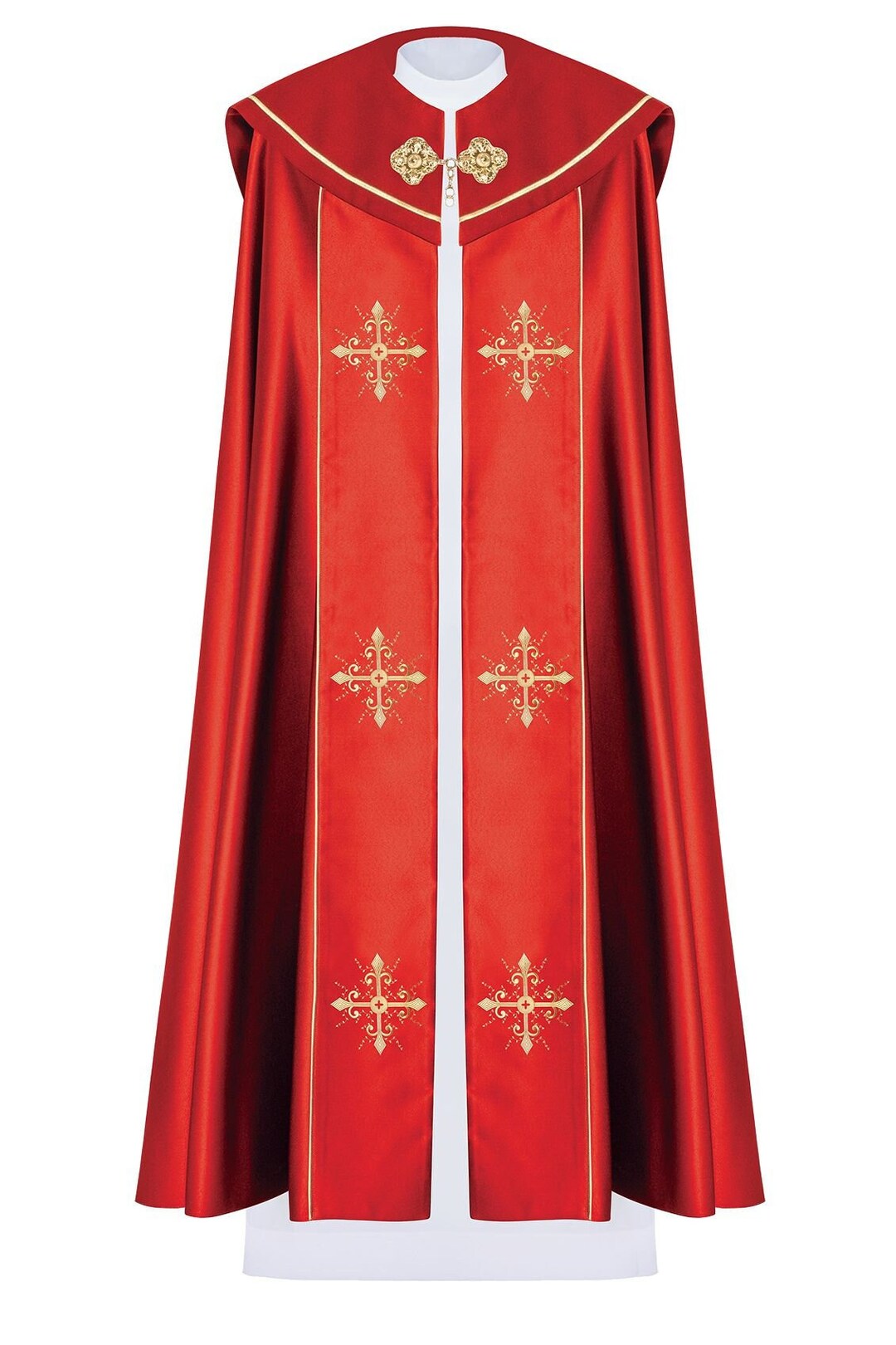 Liturgical Cope Embroidered Cross - Red (39) - Etsy