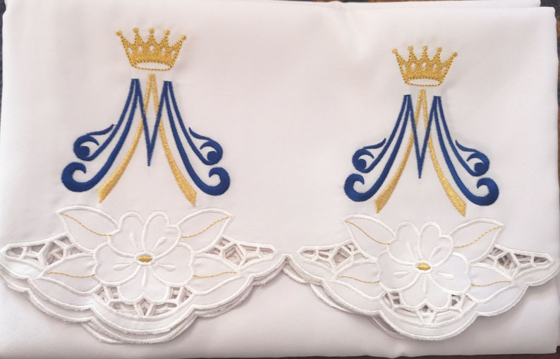 Embroidered Altar Cloth - Marian Pattern (53) - Etsy