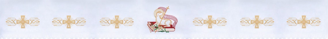 Easter Altar Cloth Embroidered Lamb - Etsy