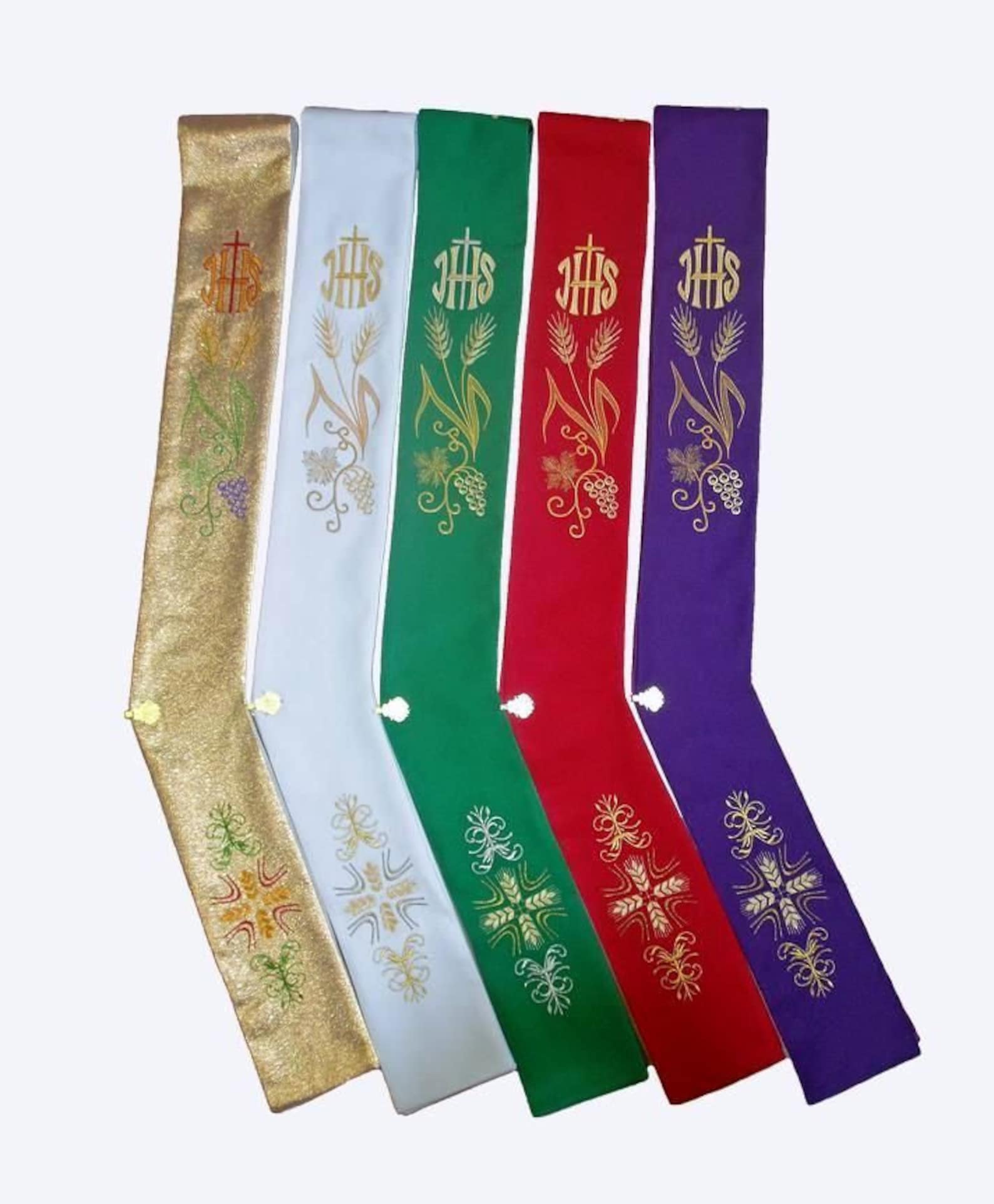 Embroidered Deacon's Stole With Clasp (21) - Etsy