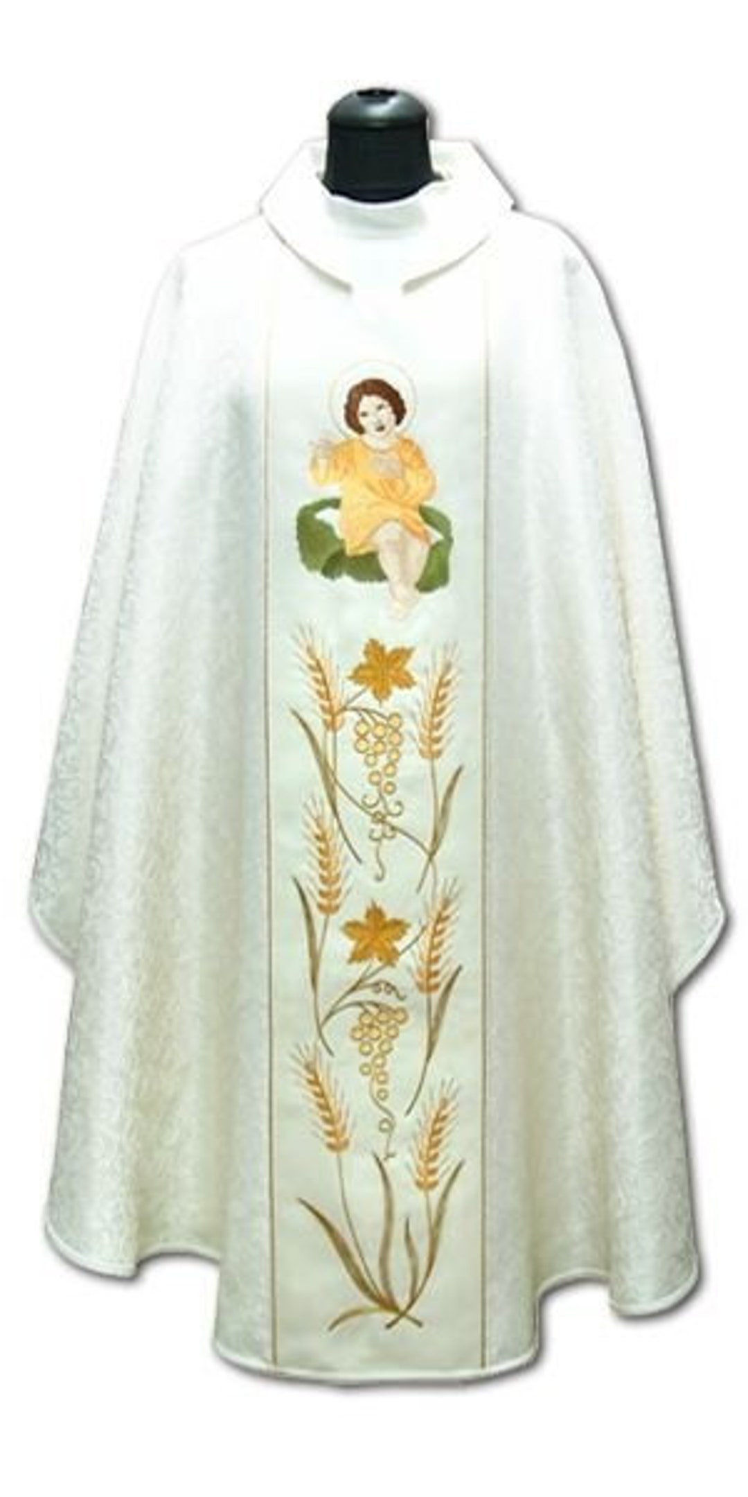 Chasuble With Image of Baby Jesus - Damask - Etsy
