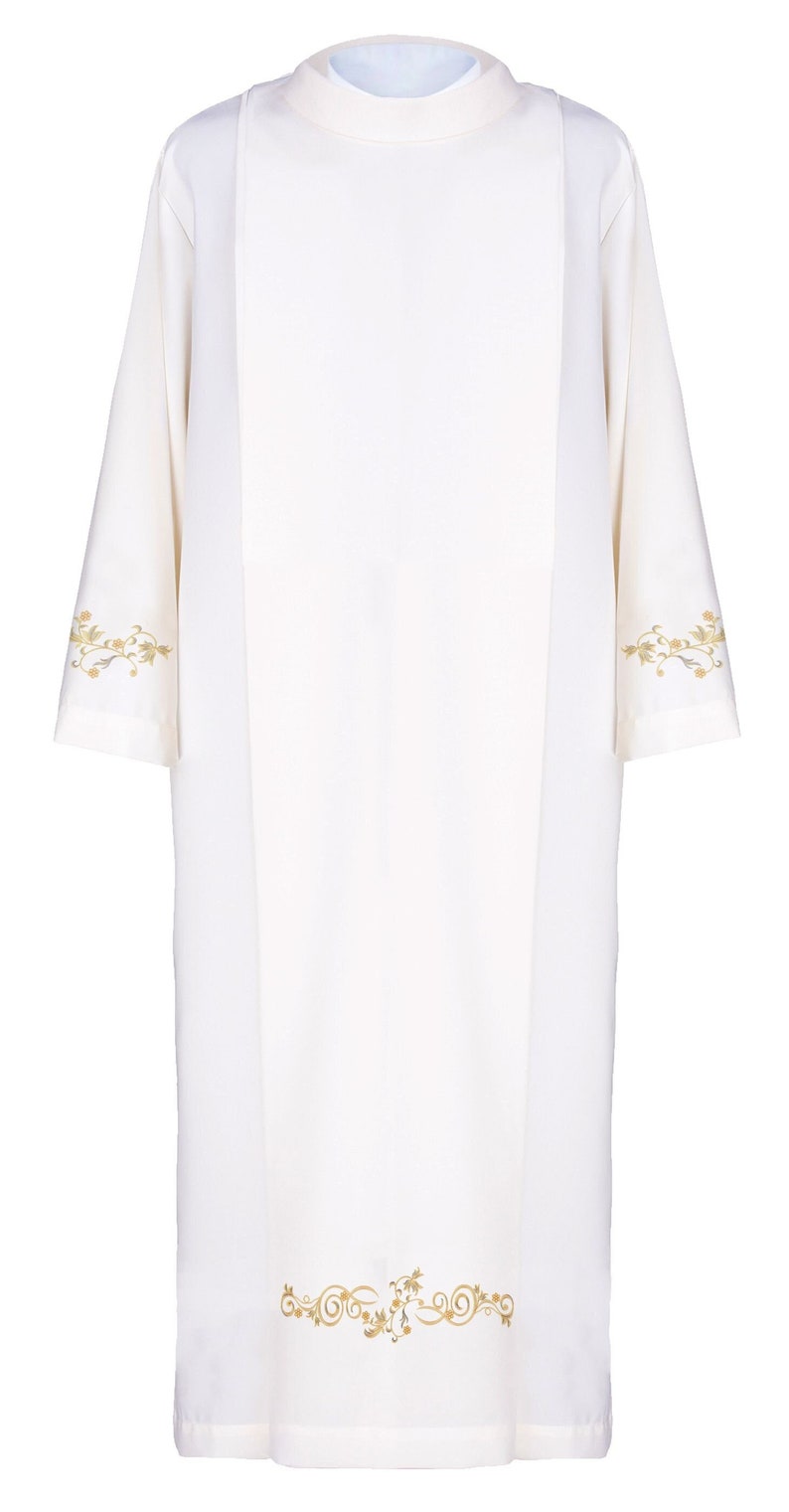 Priest Alb With Turtleneck + Decorative Embroidery (1H) - Etsy