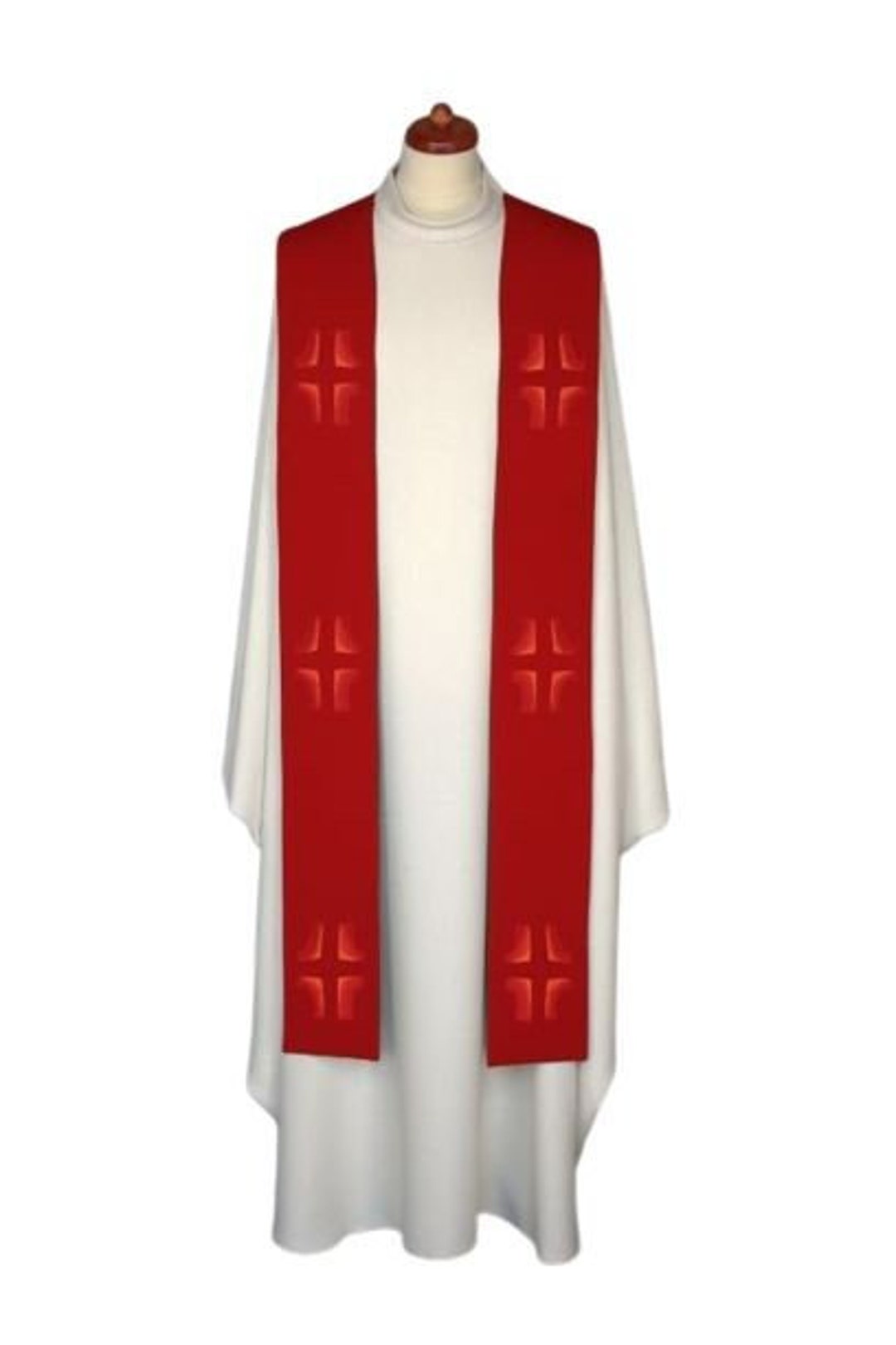 Embroidered Stole - Liturgical Colors, Crosses Embroidery (14) - Etsy