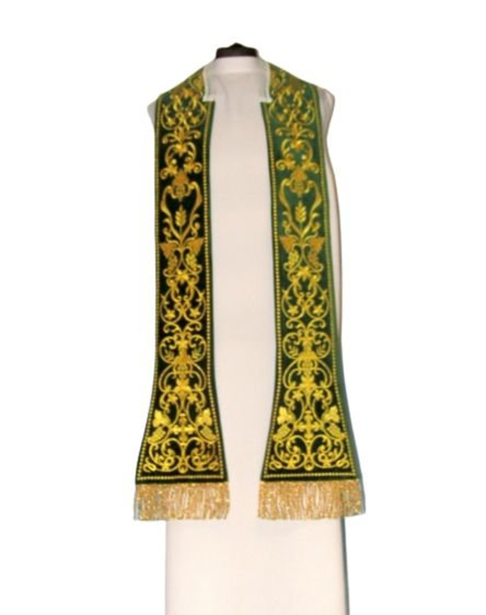 Embroidered Roman Stole - Material Velvet - Liturgical Colors - Etsy