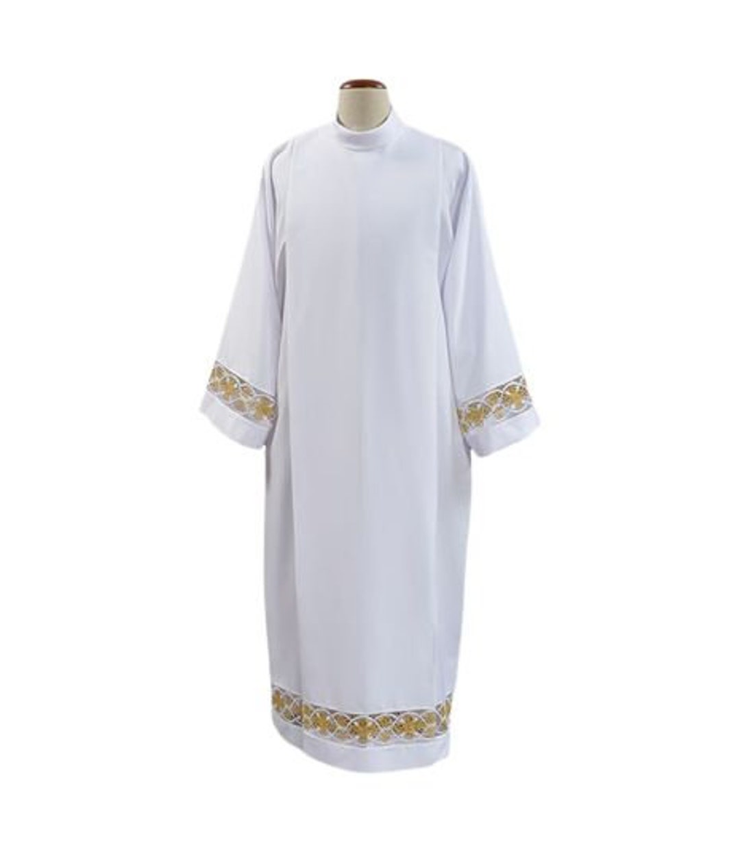 Priest Alb White With Gold Insert (18) - Etsy