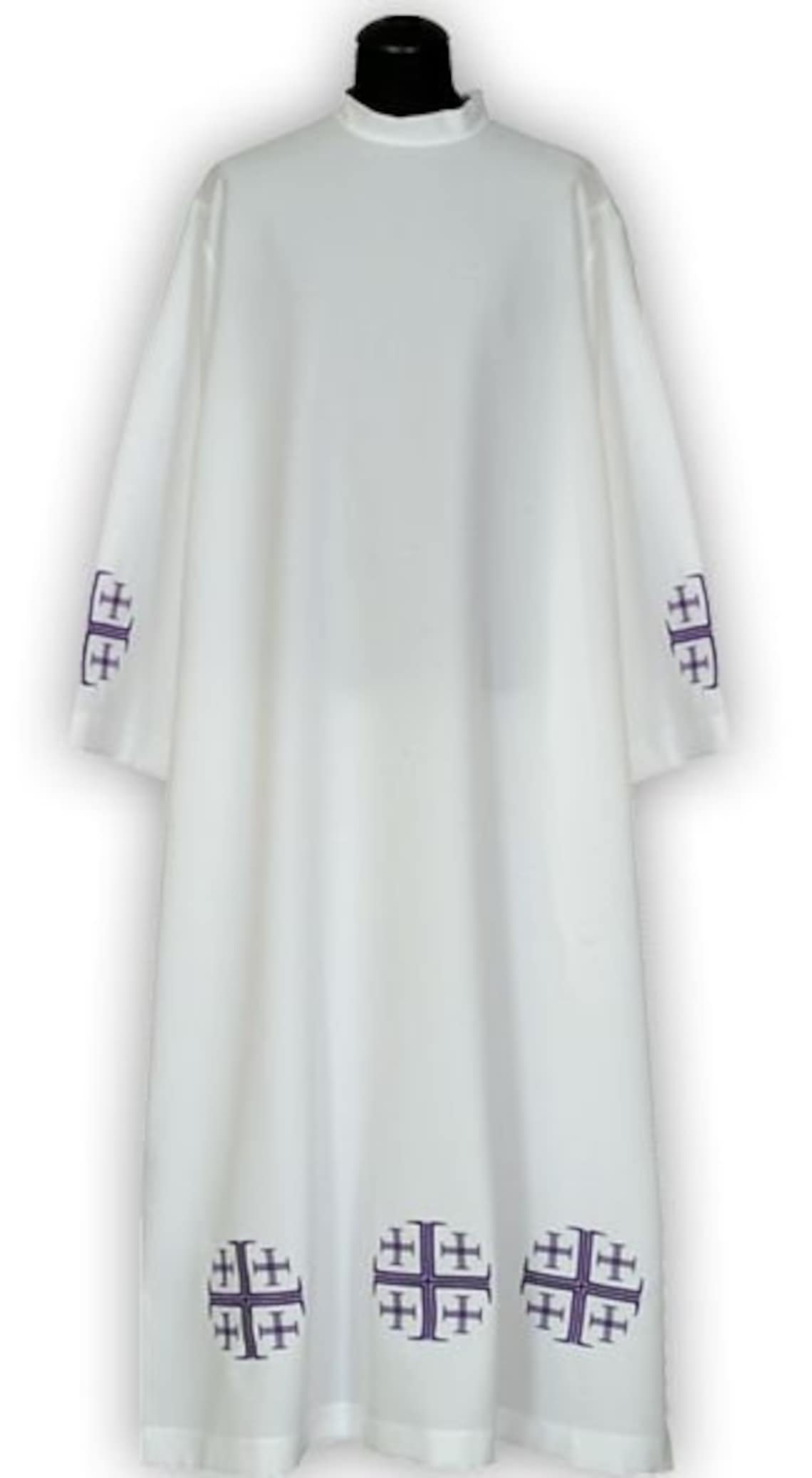Embroidered Priest Alb, Jerusalem Crosses 14 - Etsy