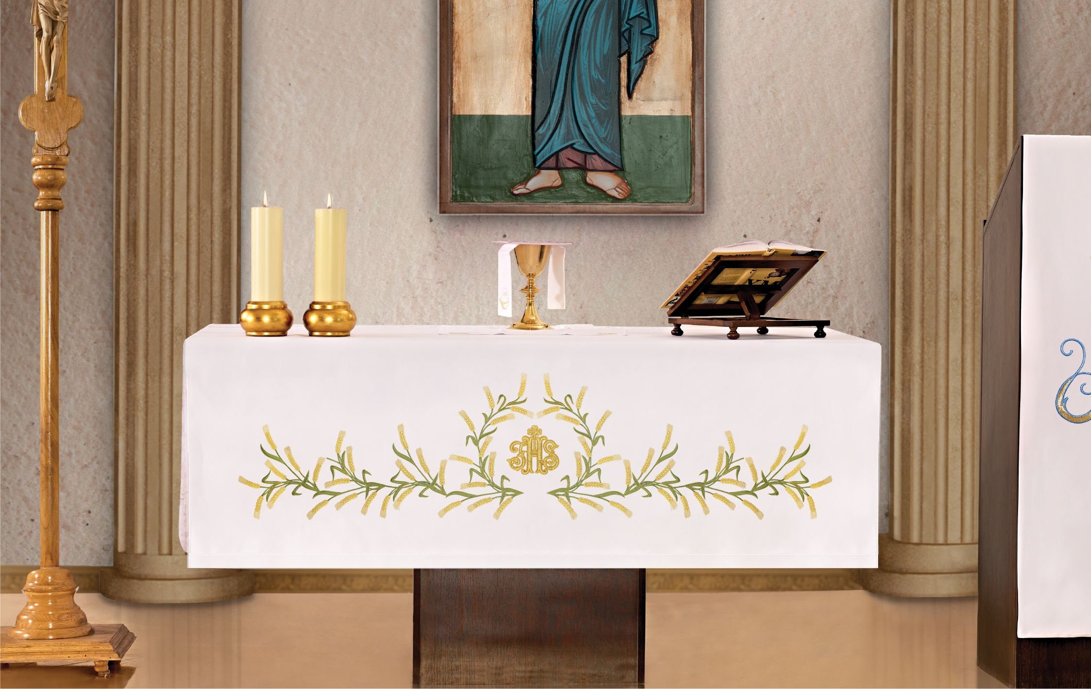 Altar Cloth - Embroidered Ihs Symbol - Etsy
