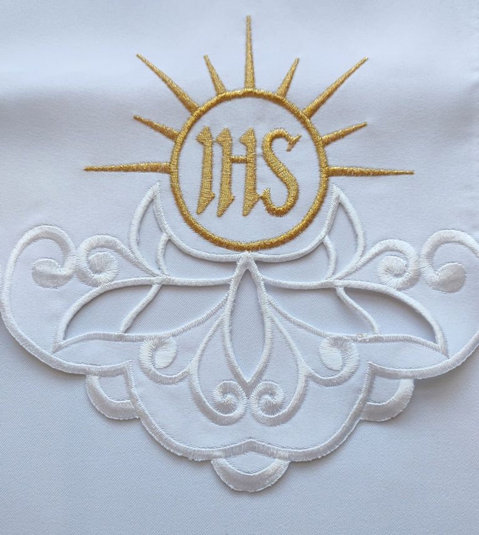 Embroidered Altar Cloth - Eucharistic Pattern (114) - Etsy
