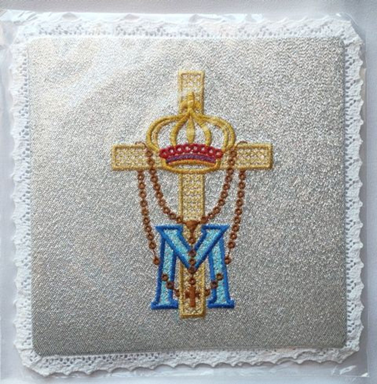 Chalice Pall Embroidered Marian Pattern M (6) - Etsy