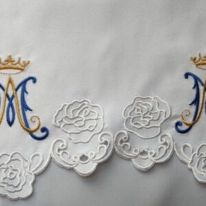 Embroidered Altar Cloth - Marian Pattern (222) - Etsy