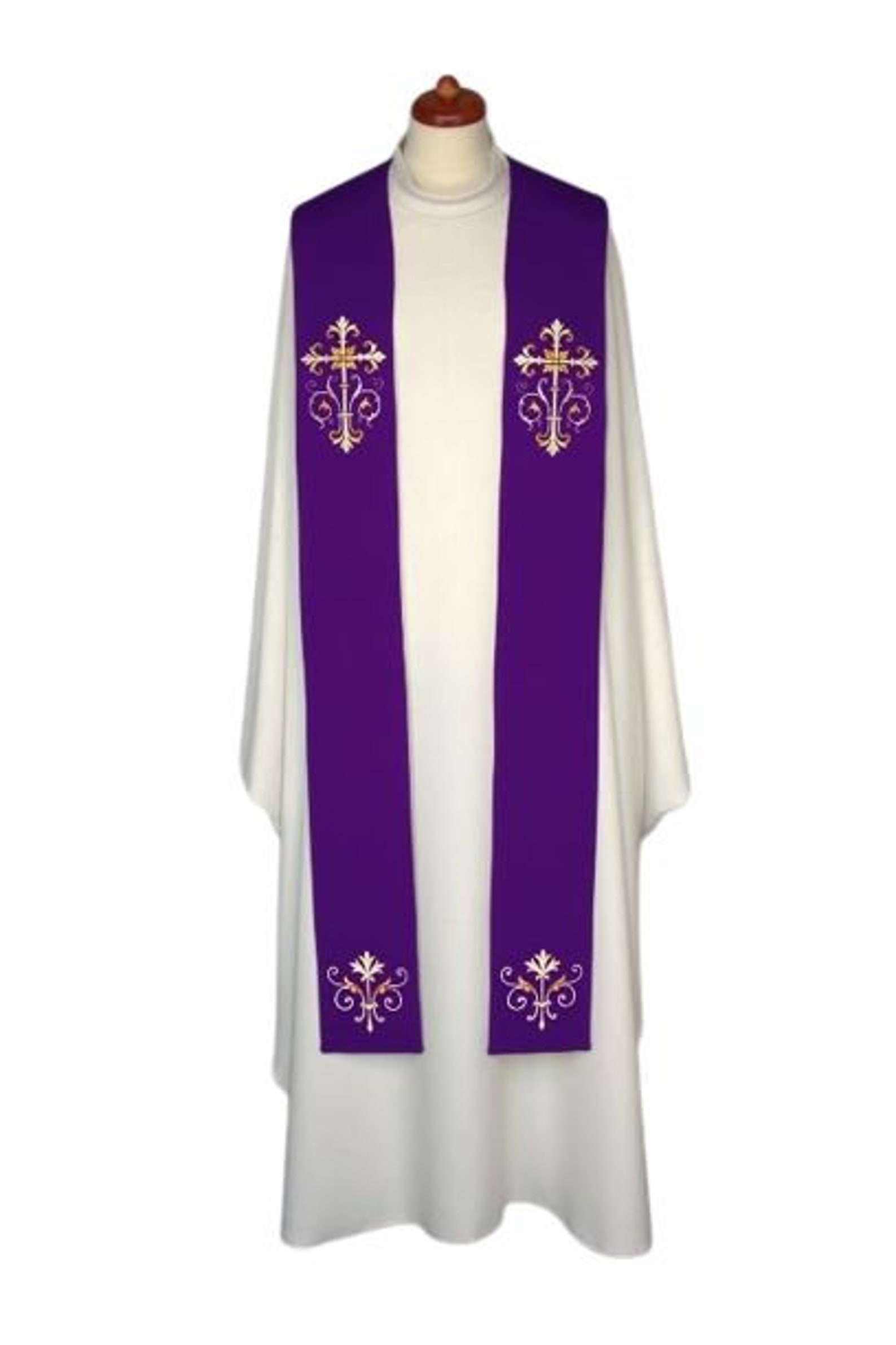 Embroidered Stole - Liturgical Colors, Rich Embroidery (11) - Etsy