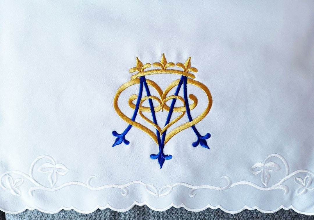 Embroidered Altar Cloth - Marian Pattern (166) - Etsy