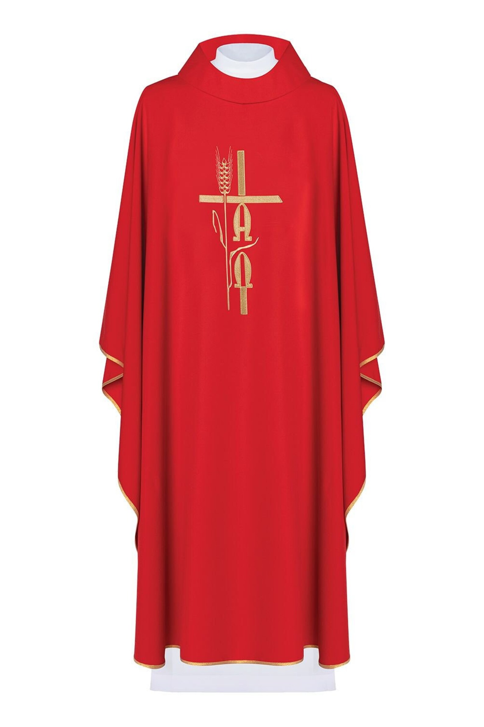 Alpha Omega Embroidered Chasuble - Red (H6) - Etsy