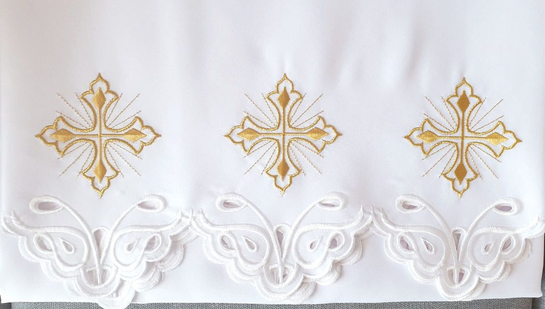 Embroidered Altar Cloth - Eucharistic Pattern (99) - Etsy