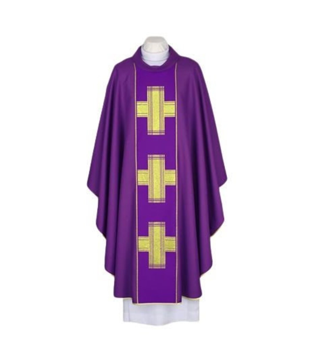 Purple Chasuble, Woven Belt - Crosses (103) - Etsy