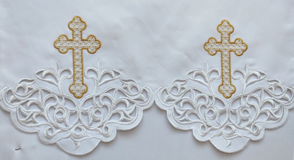 Embroidered Altar Cloth - Eucharistic Pattern (111) - Etsy