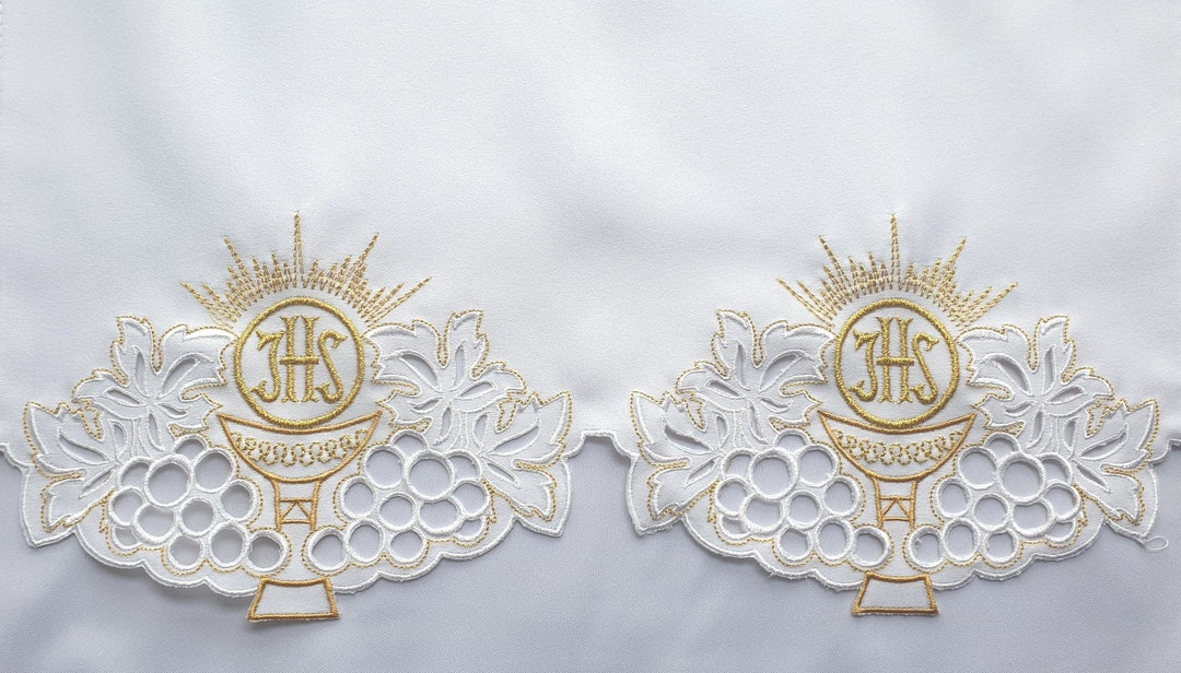 Embroidered Altar Cloth - Eucharistic Pattern (100) - Etsy