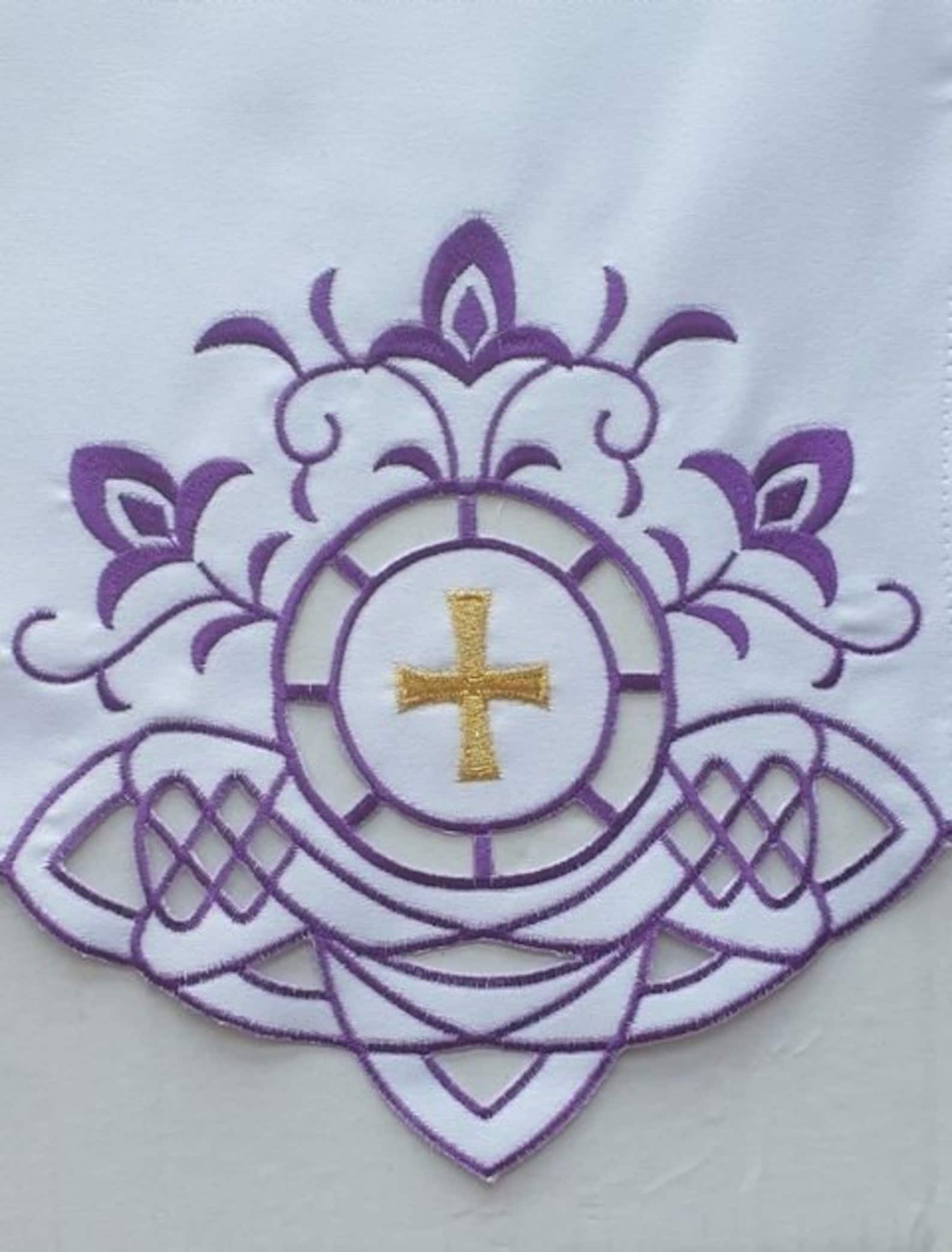 Embroidered Altar Cloth - Eucharistic Pattern (200) - Etsy
