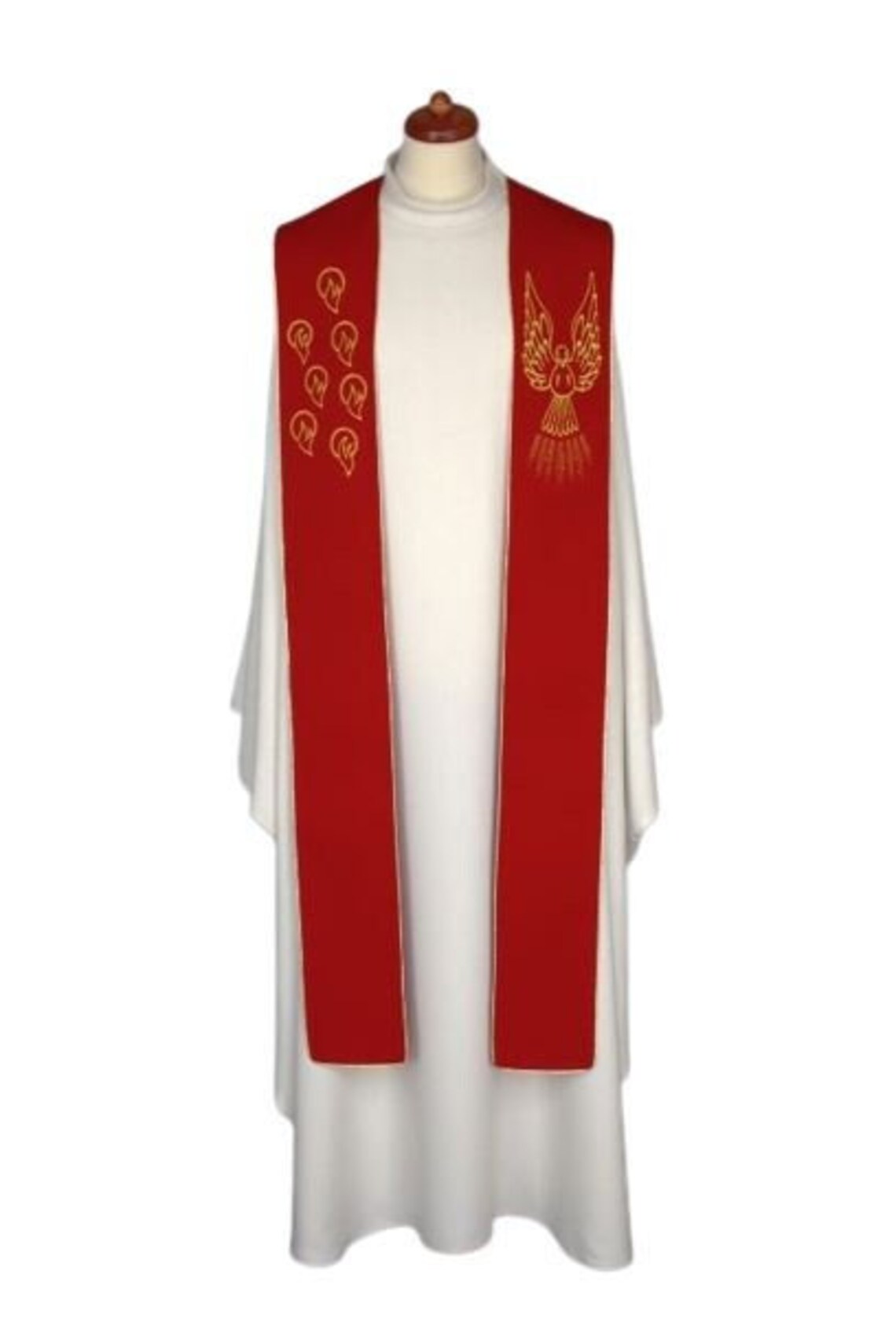 Embroidered Stole - Symbols of the Holy Spirit (21) - Etsy