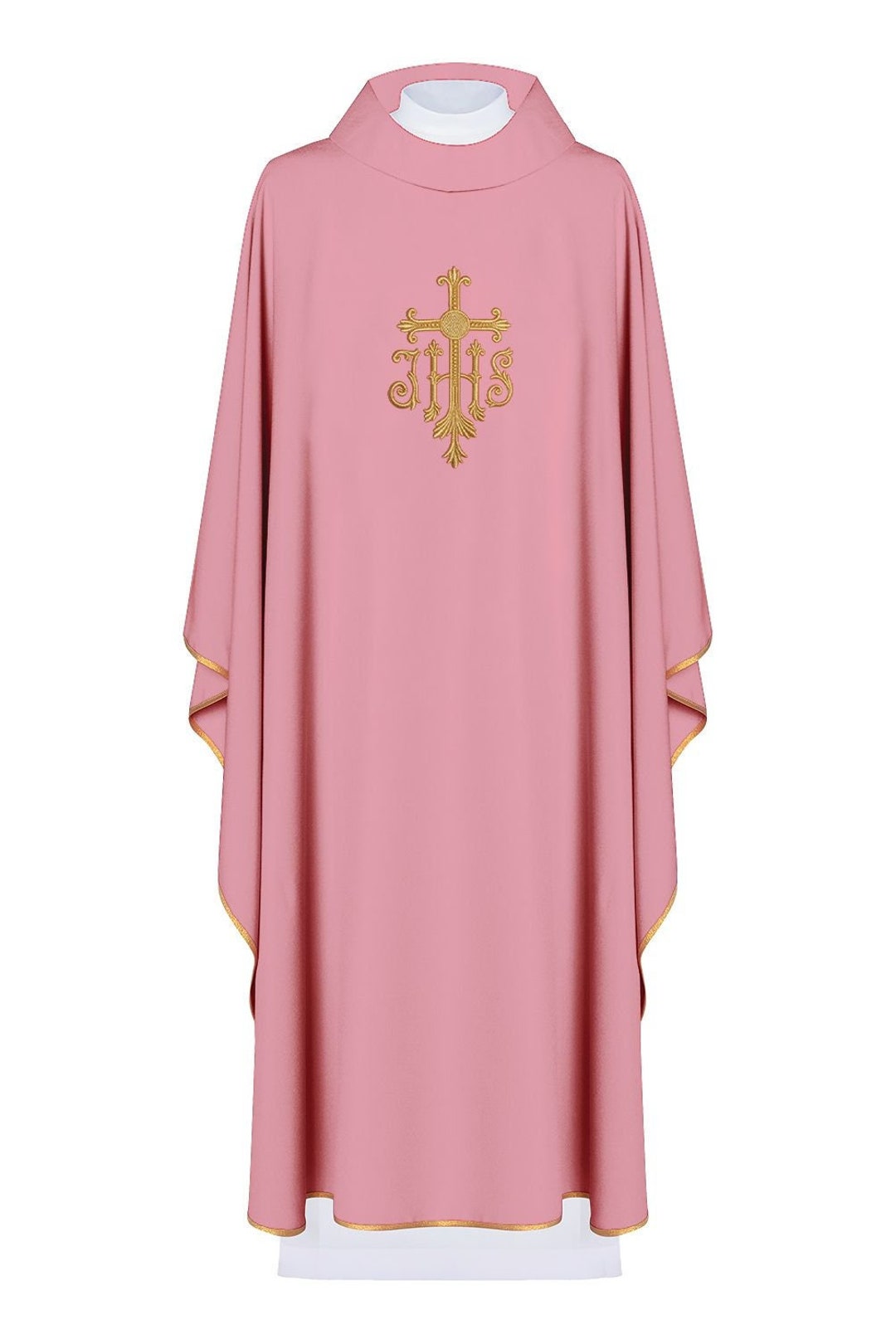 Chasuble Embroidered With Ihs Symbol - Pink (H115) - Etsy