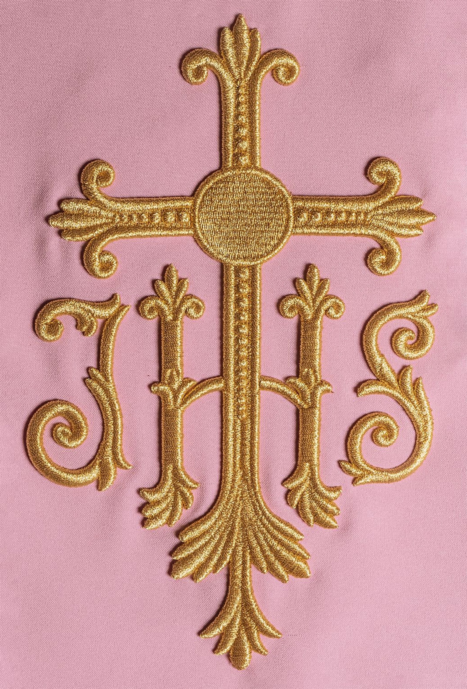 Chasuble Embroidered With Ihs Symbol - Pink (H115) - Etsy