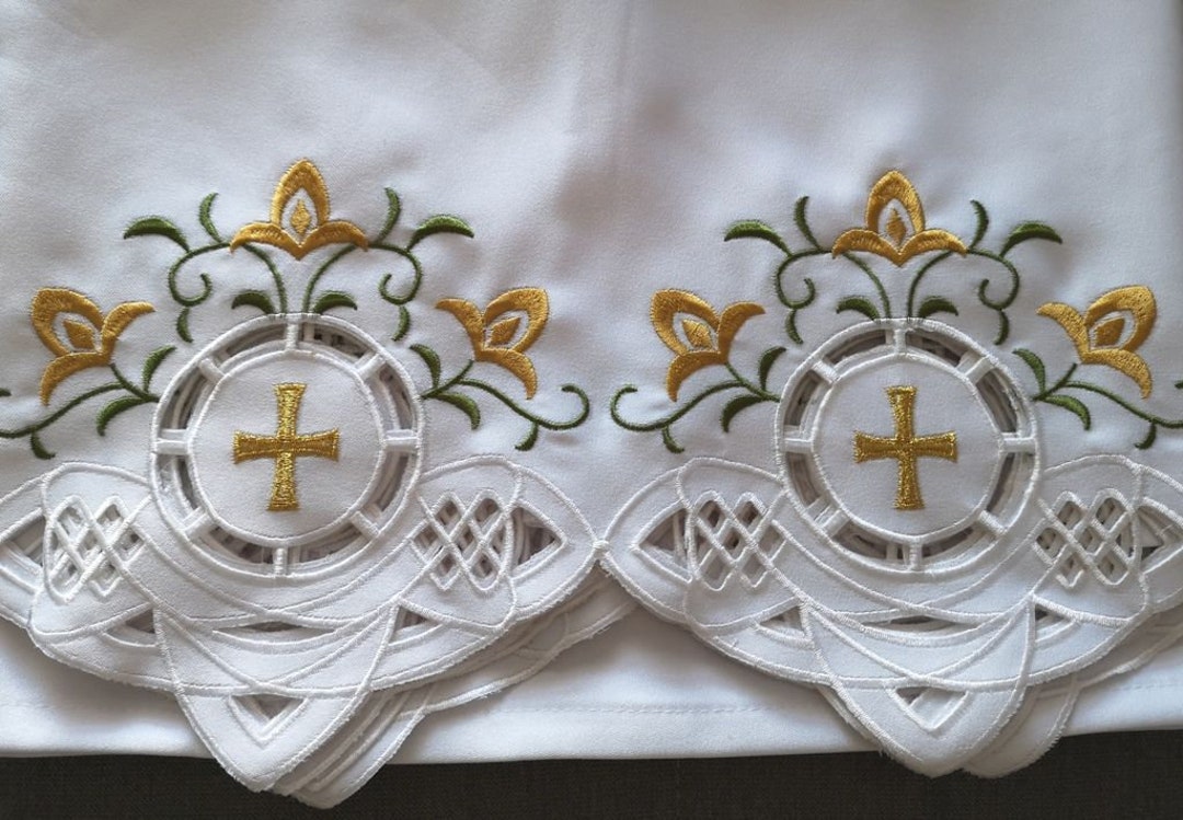Embroidered Altar Cloth - Eucharistic Pattern (109) - Etsy