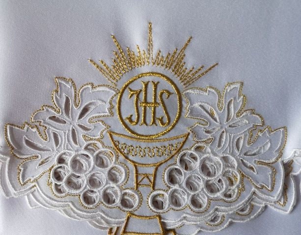 Embroidered Altar Cloth - Eucharistic Pattern (100) - Etsy