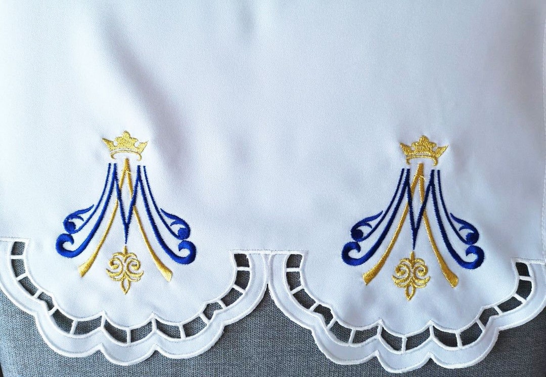 Embroidered Altar Cloth - Marian Pattern (169) - Etsy