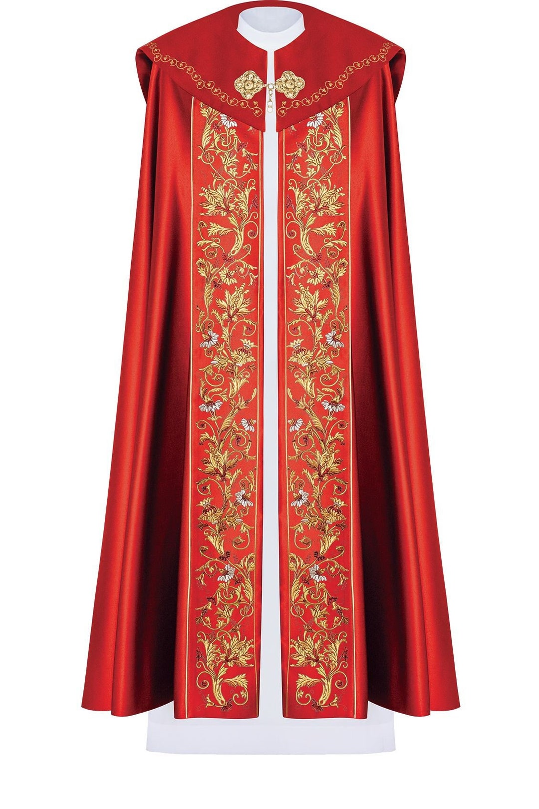 Liturgical Cope With Embroidered Ihs - Red (33) - Etsy