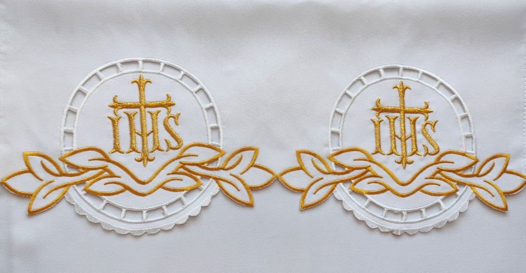 Embroidered Altar Cloth - Eucharistic Pattern (127) - Etsy