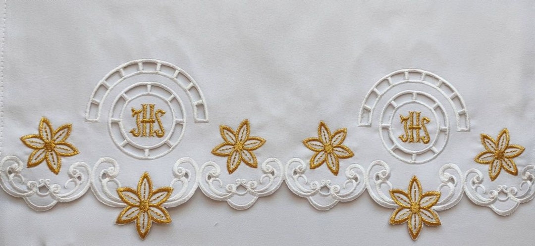 Embroidered Altar Cloth - Eucharistic Pattern (124) - Etsy