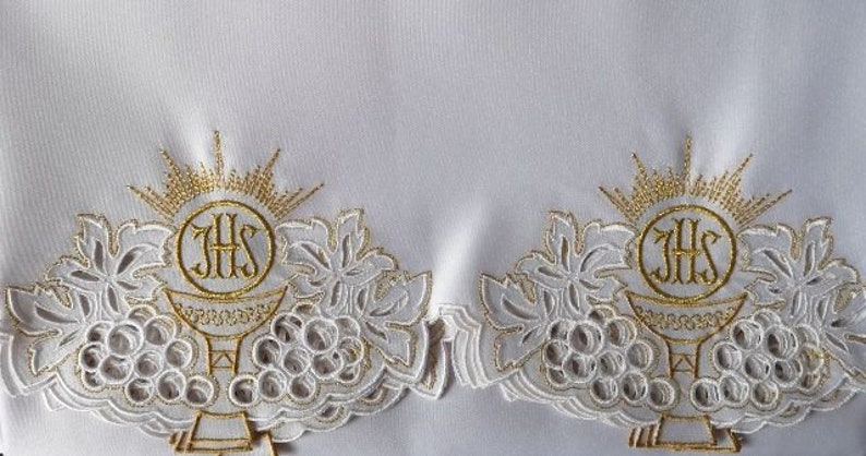 Embroidered Altar Cloth - Eucharistic Pattern (100) - Etsy
