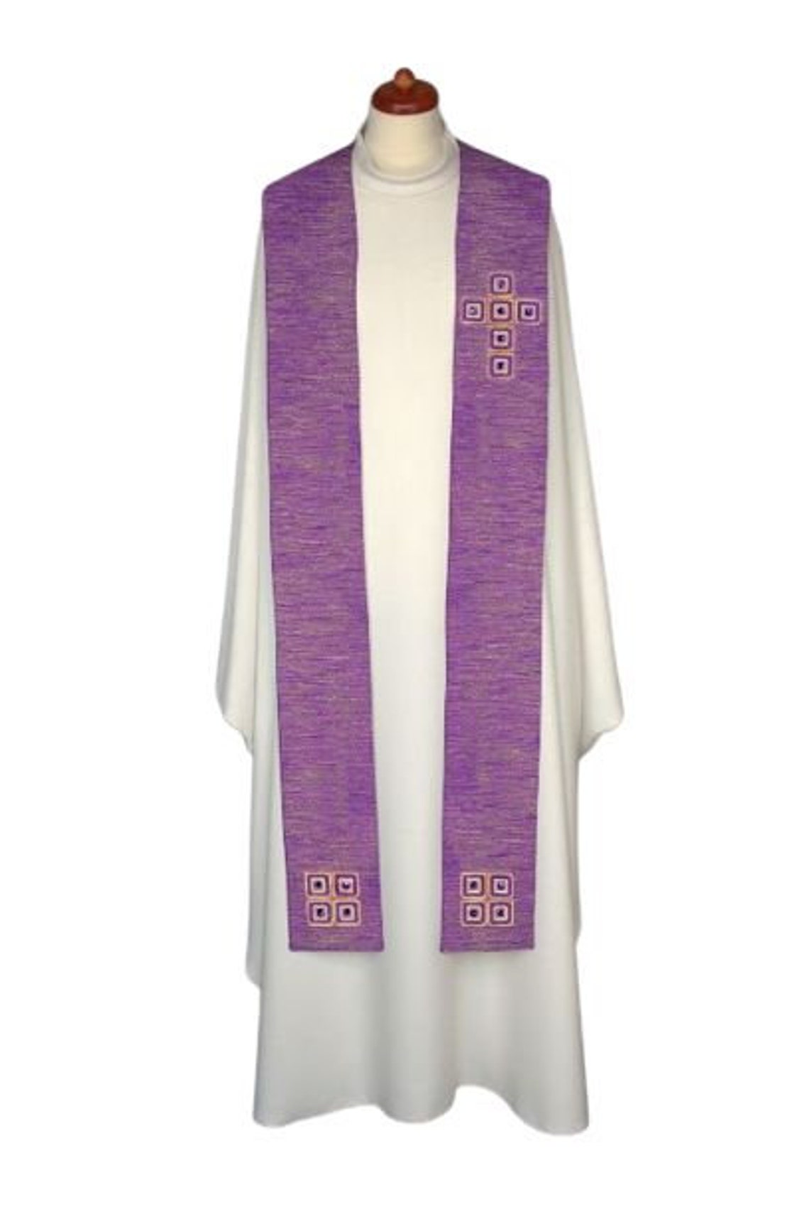 Embroidered Stole, Decorated With Stones - Liturgical Colors (6) - Etsy