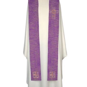 Embroidered Stole, Decorated With Stones - Liturgical Colors (6) - Etsy