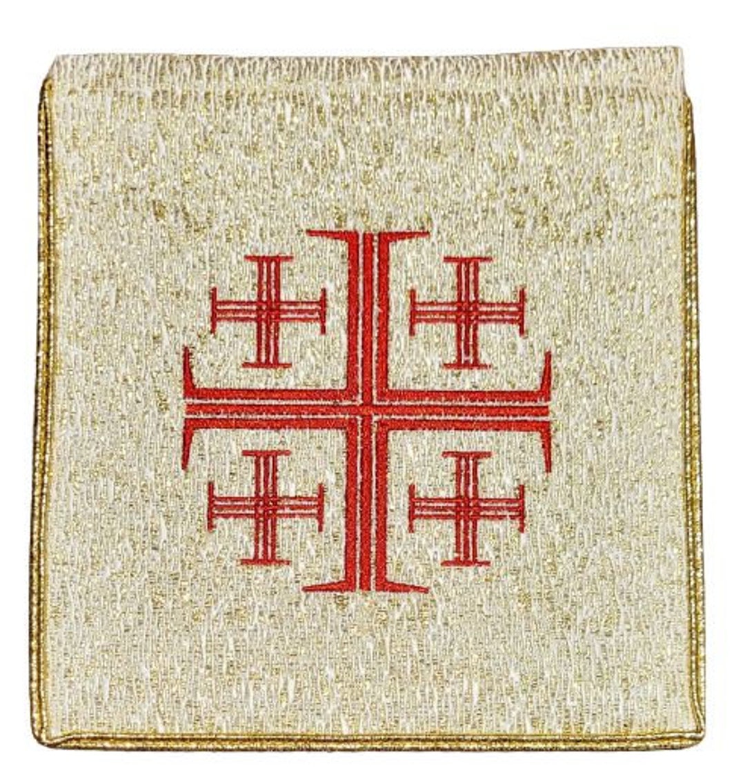 Embroidered Burse for the Sick, Jerusalem Cross Pattern (38) - Etsy