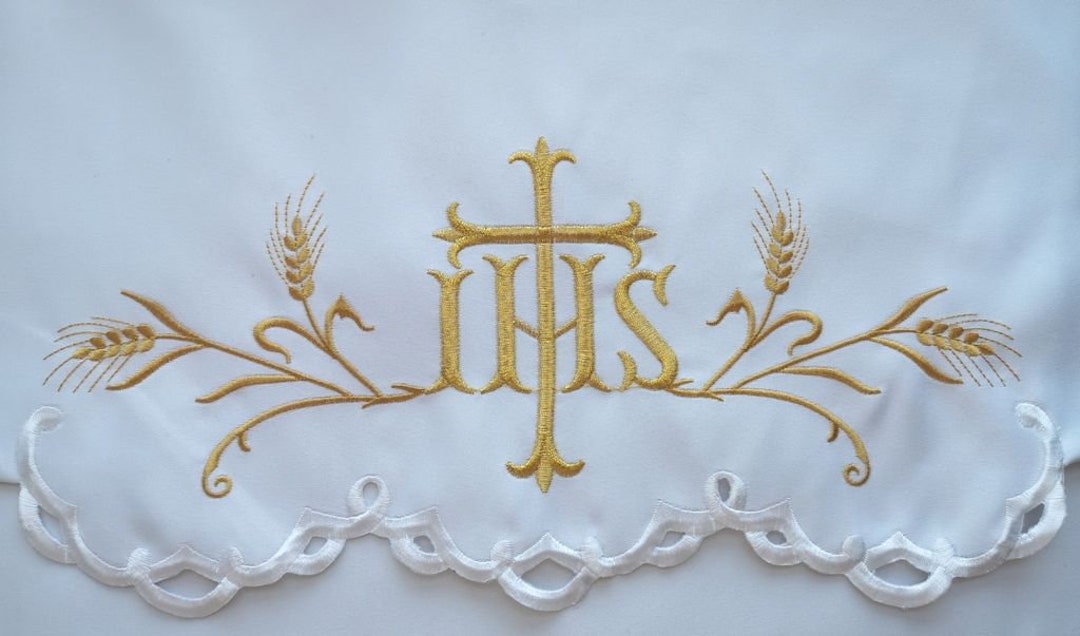 Embroidered Altar Cloth - Eucharistic Pattern (179) - Etsy