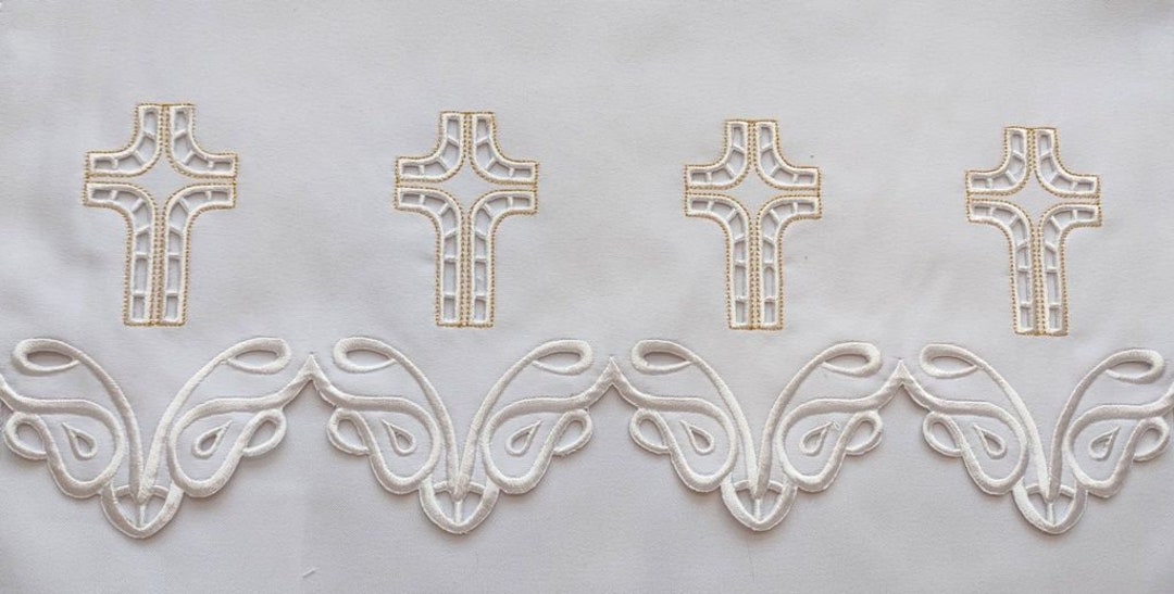 Embroidered Altar Cloth - Eucharistic Pattern (102) - Etsy