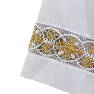 Priest Alb White With Gold Insert (18) - Etsy